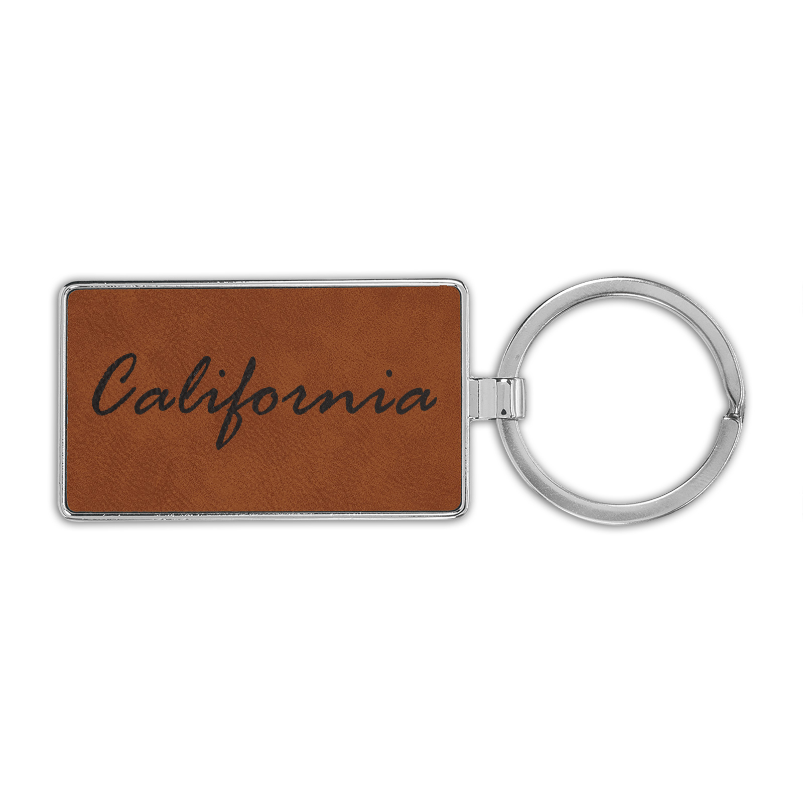 California License Plate Font Premium Leatherette Keychain bear new ...
