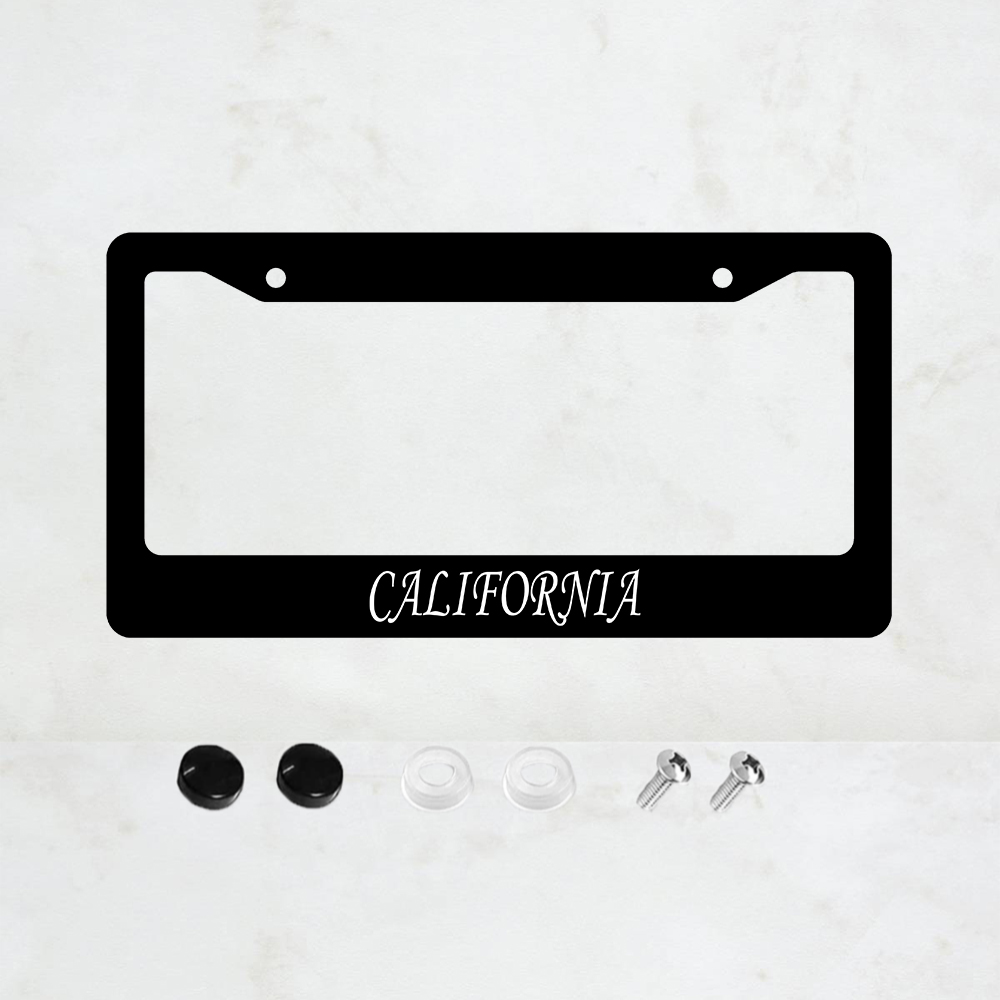 California License Plate Prame Aluminum Auto Parts License Plate ...