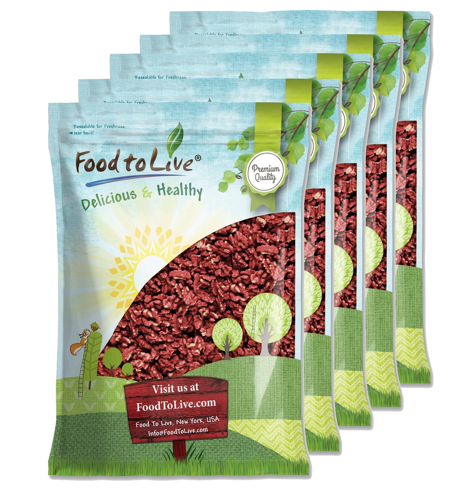 California Livermore Red Walnuts, 25 Pounds — Kosher, Raw, Vegan — by ...