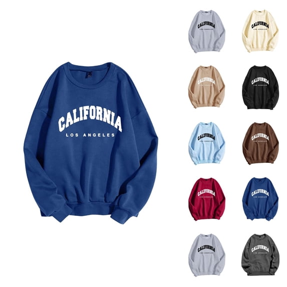 California Los Angeles Womens Sweatshirts 2026 Fall Winter Fashion Long ...