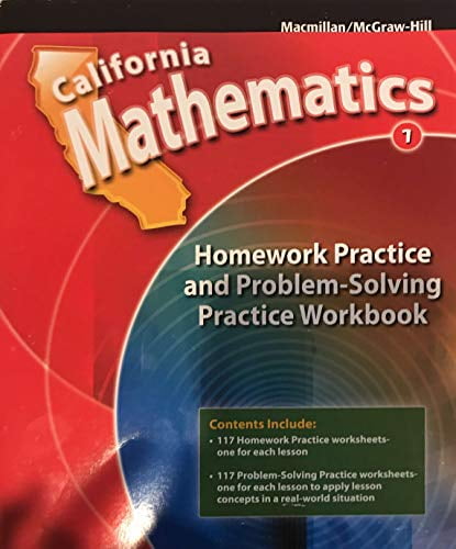 Pre-Owned California Mathematics Grade 1 Homework and Problem-Solving ...