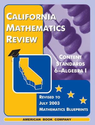 Pre-Owned California Mathematics Review: Content Standards 6-Algebra I ...