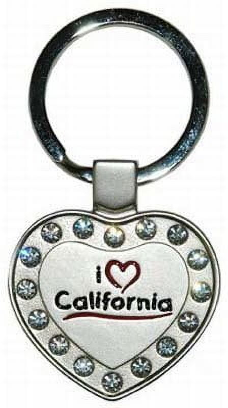 California Metal Heart Keychain (pack Of 48) - Walmart.com