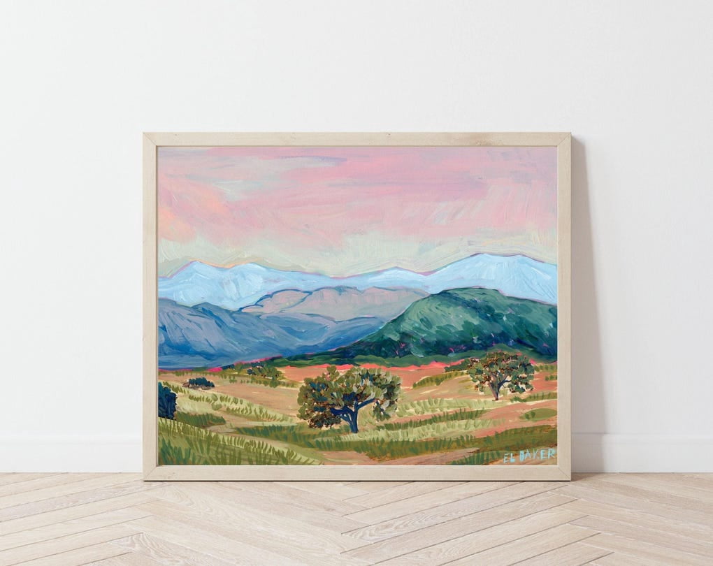California Mountain Landscape Oak Trees Napa Valley Sonoma San ...