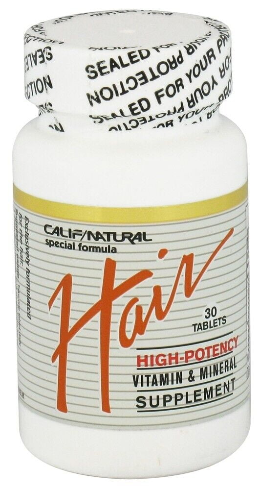 California Natural - Hair Vitamin & Mineral Supplement - 30 Tablets ...
