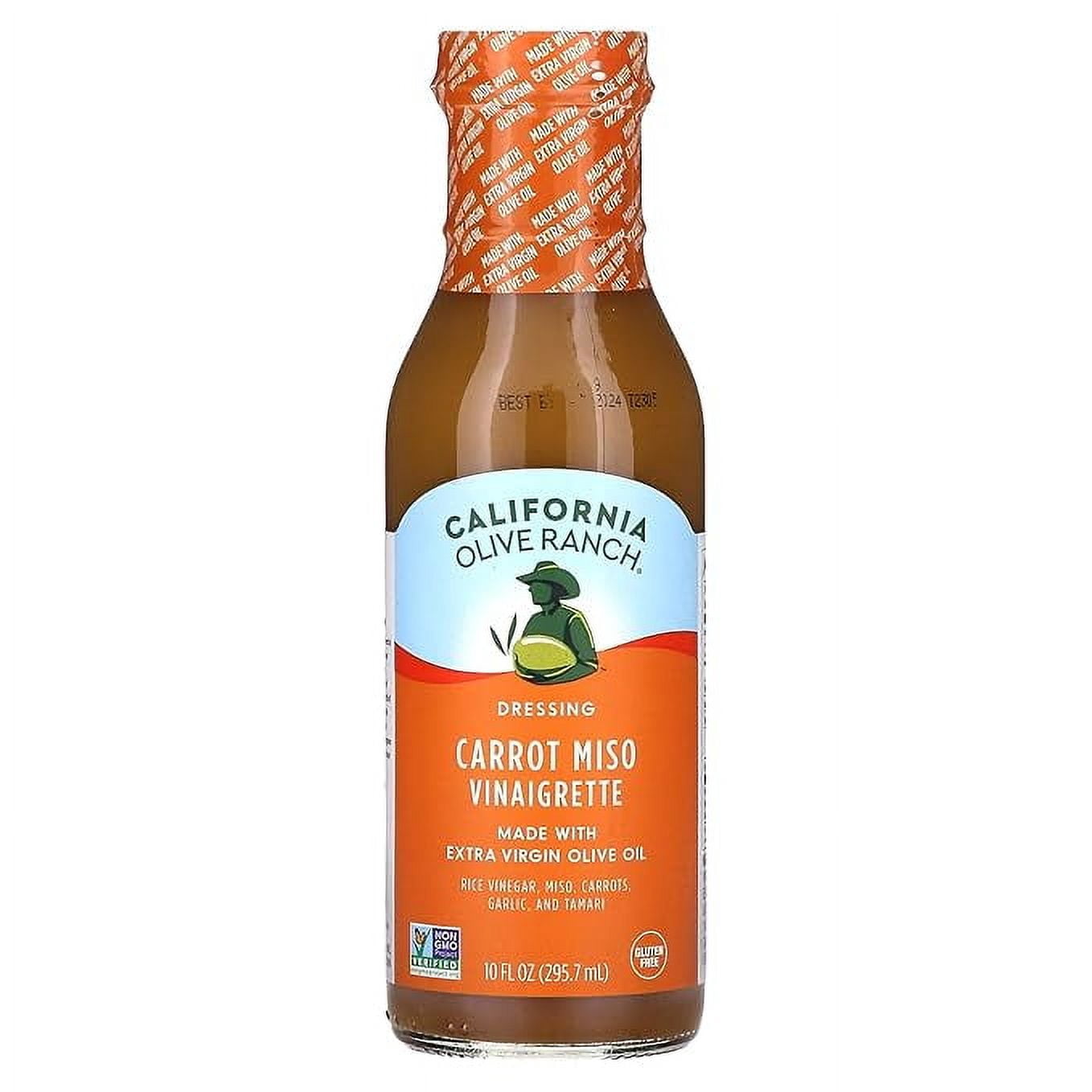 California Olive Ranch Carrot Miso Vinaigrette Dressing, 10 oz ...