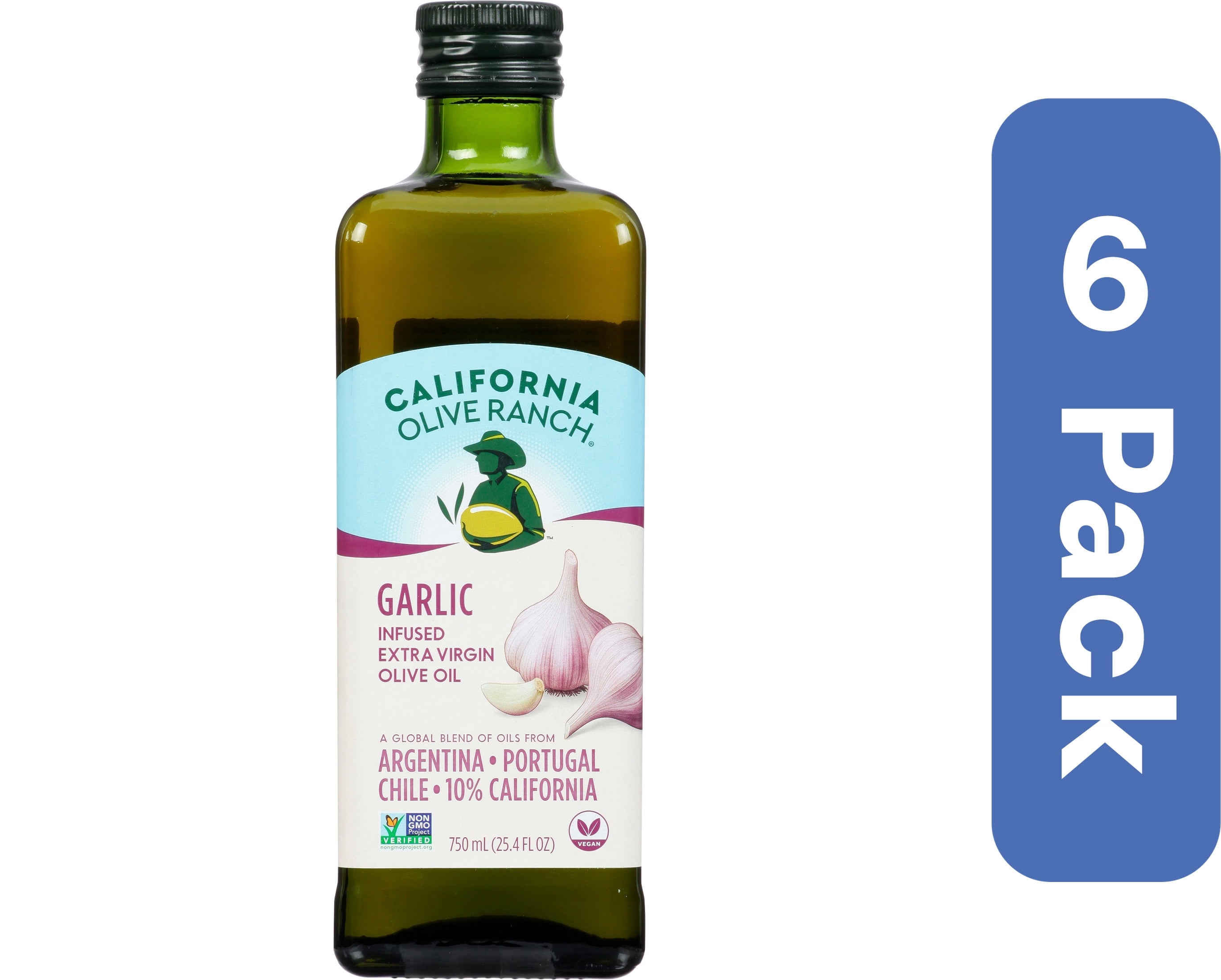 California Olive Ranch Roasted Garlic Infused Olive Oil 25.4 oz (Pack ...