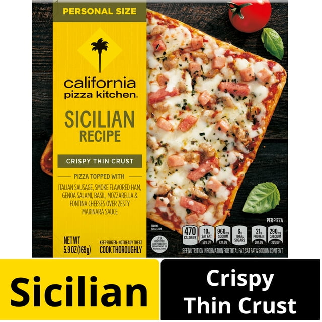 California Pizza Kitchen Sicilian Recipe Pizza Personal Size Frozen ...