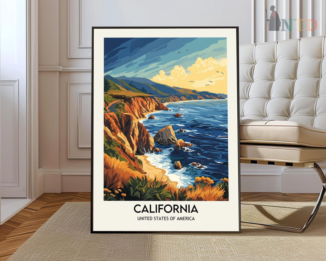 California Print Californiacalifornia Poster California Photo ...