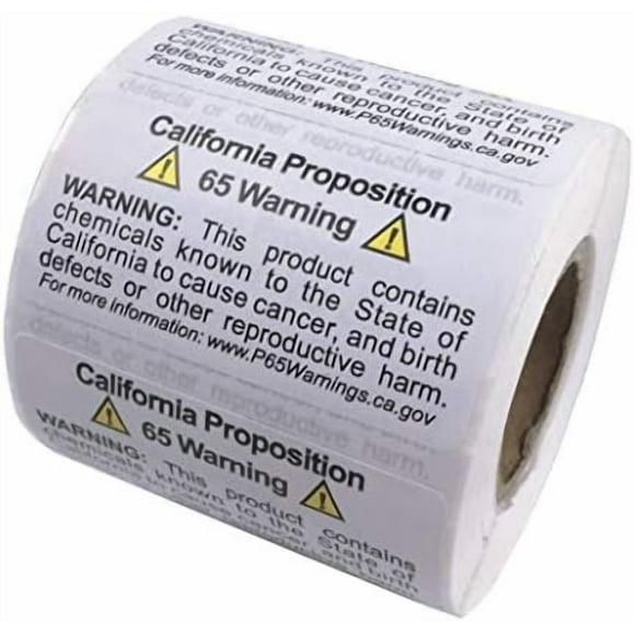 Proposition 65 Warning Label
