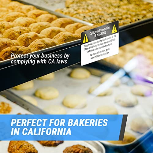 California Proposition 65 Warning Labels - 4 x 2 inch. Prop 65 Warning ...
