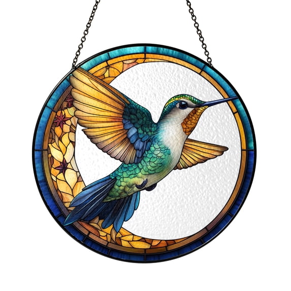 California Quail Stained Glass Style Suncatcher Window Hanging, Nature ...