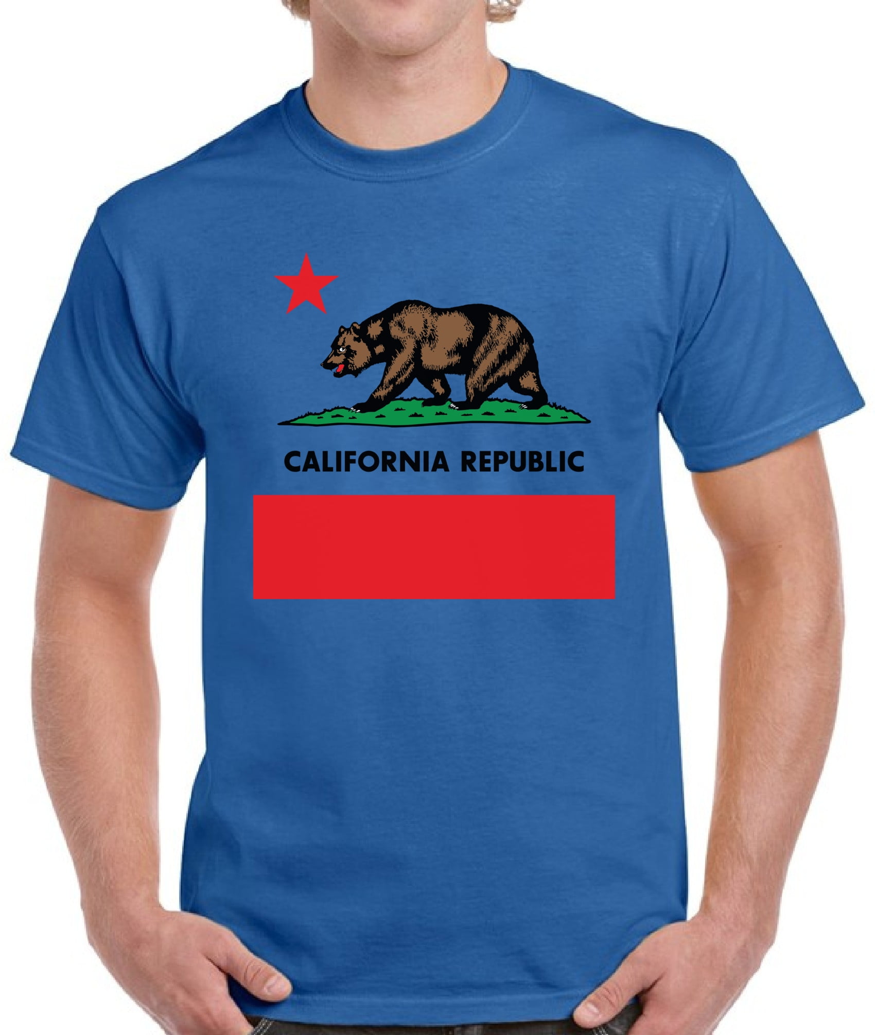 California Republic Bear T-Shirt for Men - S M L XL 2XL 3XL 4XL 5XL USA ...