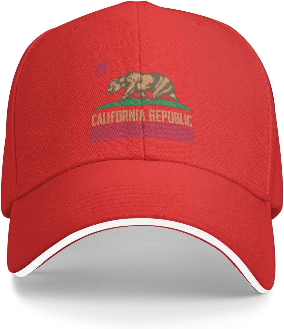 California Republic Gifts Trucker Hat Men BaseballCap Dad Hats Summer ...
