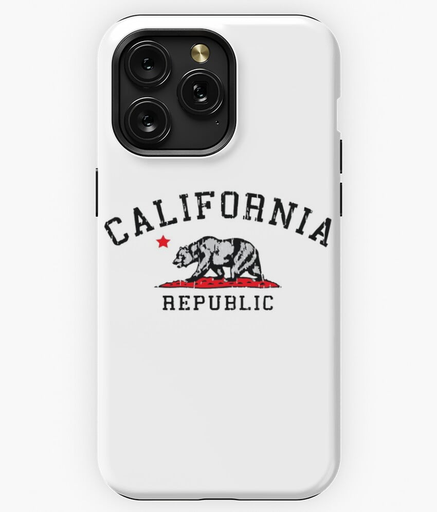 California Republic Minimalist Bear Flag State Graphic A832 Phone Case ...