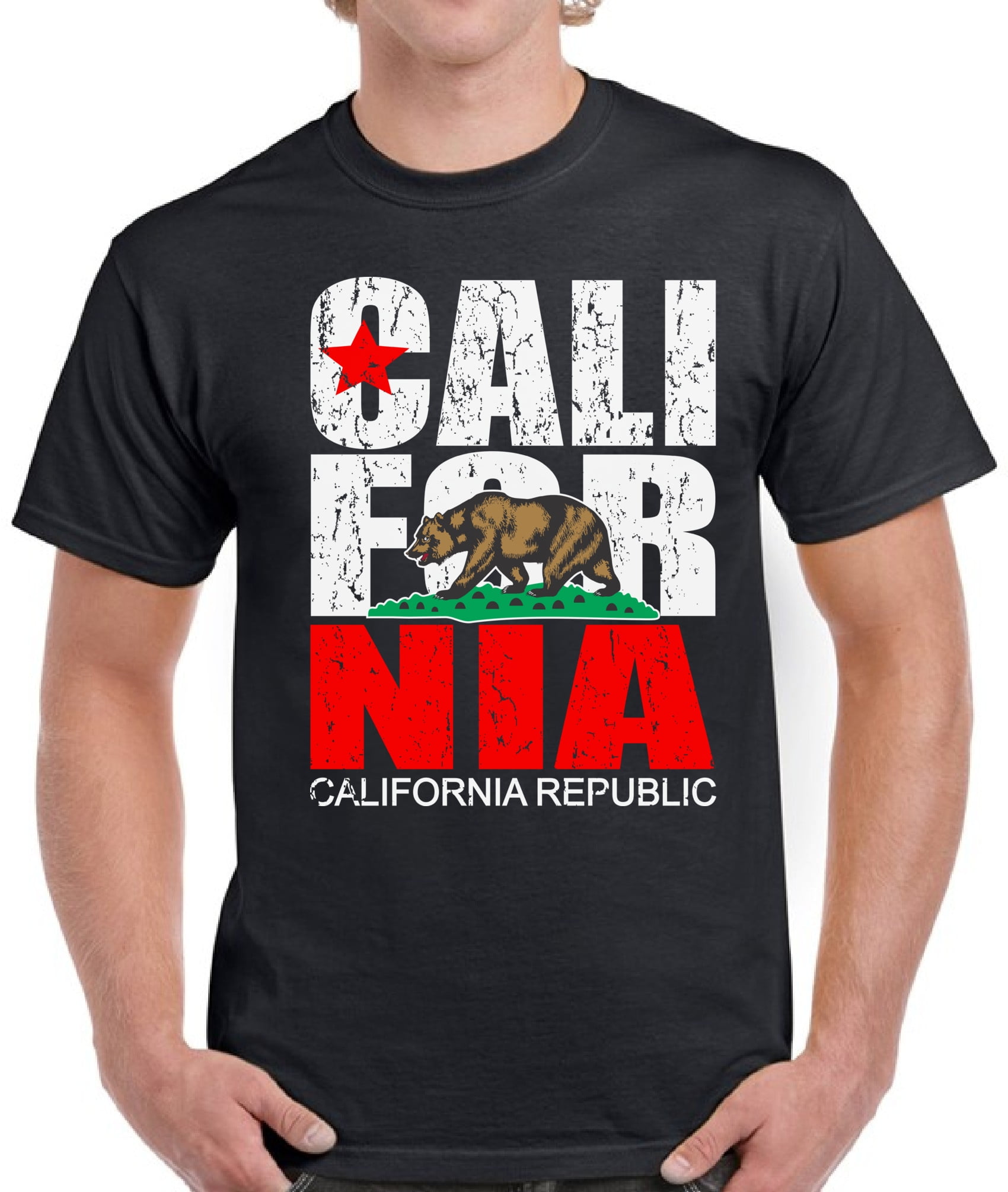 California Republic T-Shirt for Men - S M L XL 2XL 3XL 4XL 5XL USA ...