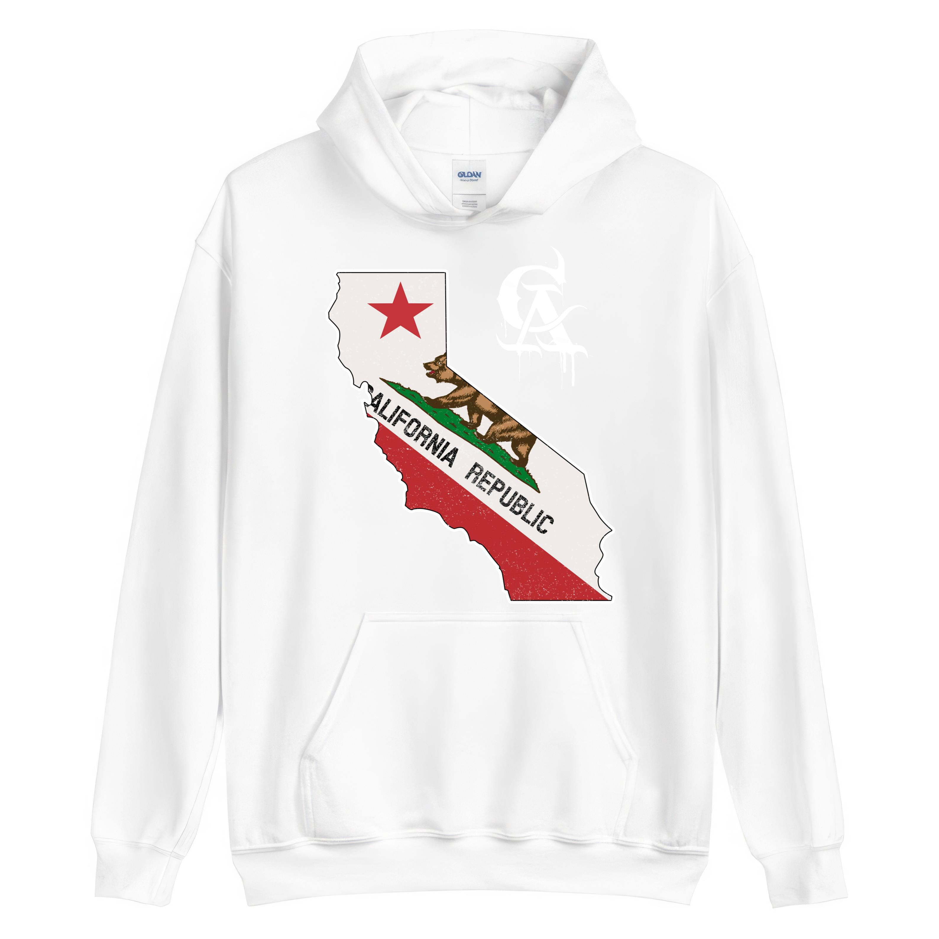 California Republic T-shirt 100% Heavy Cotton Cali Map Tee Men's 2XL ...