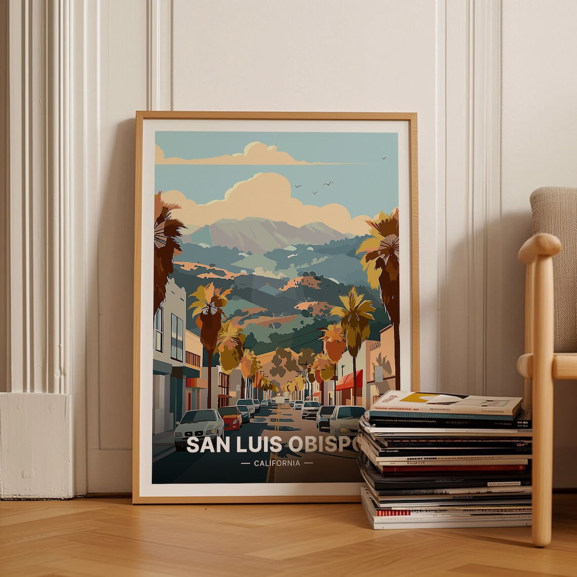 California San Luis Obispo Travel CAL POLY Wall Art, Unframed Paper ...