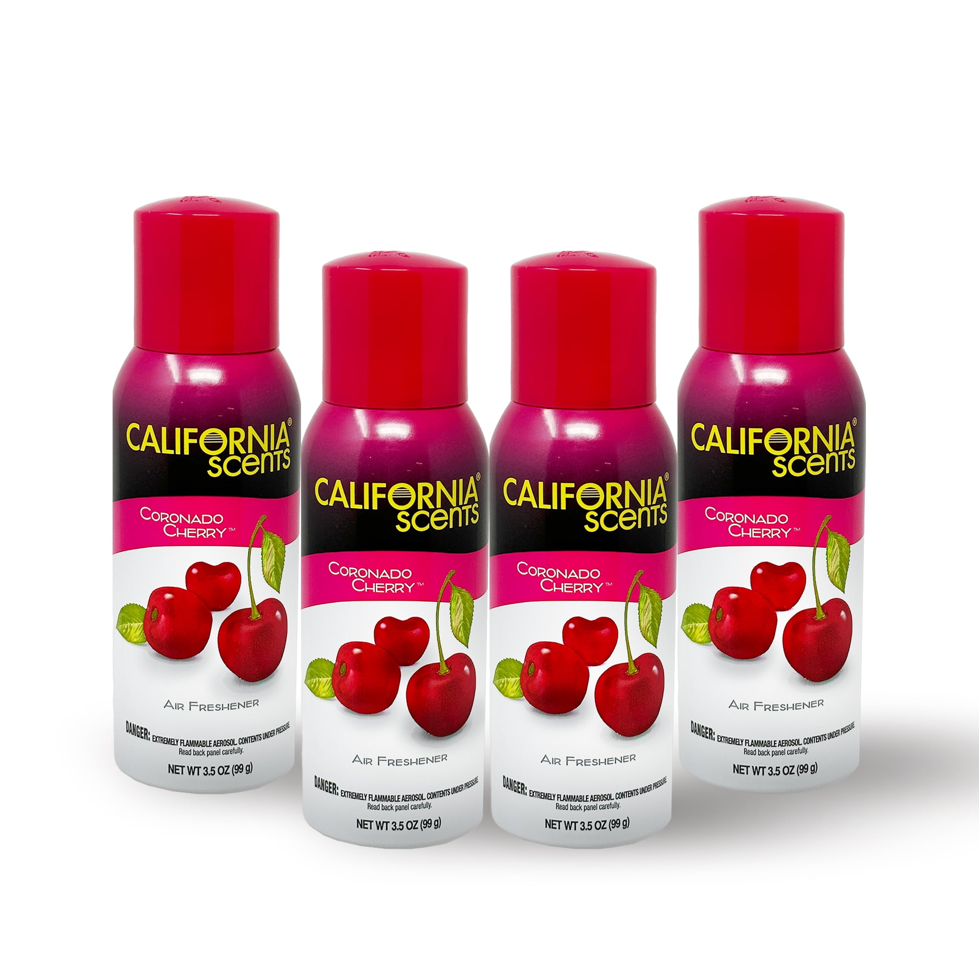 California Scents Air Freshener Spray 3.5oz, Coronado Cherry Scent, 4 ...