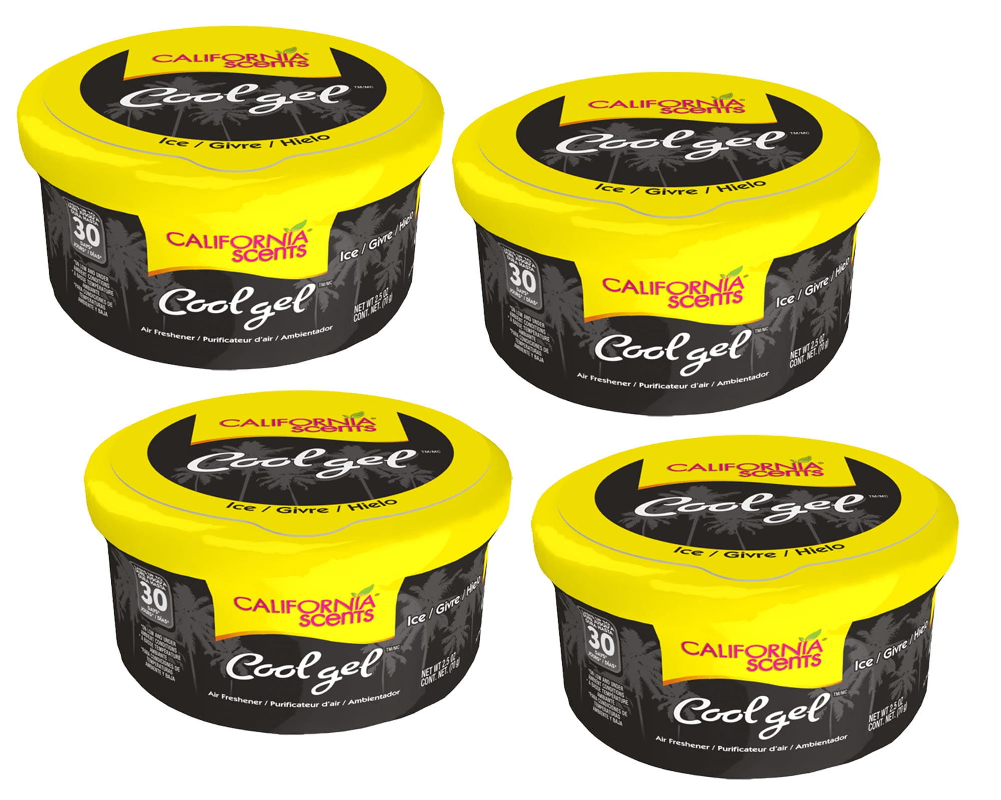 California Scents Cool Gel Ice Scent - The Car Air Freshener with Cool ...