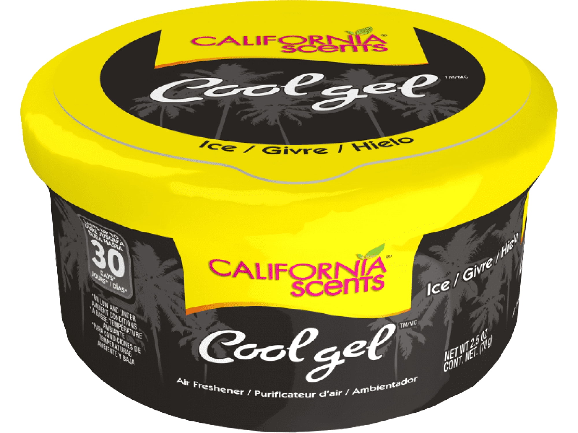 California Scents Cool Gel Ice Scent - The Car Air Freshener with Cool ...