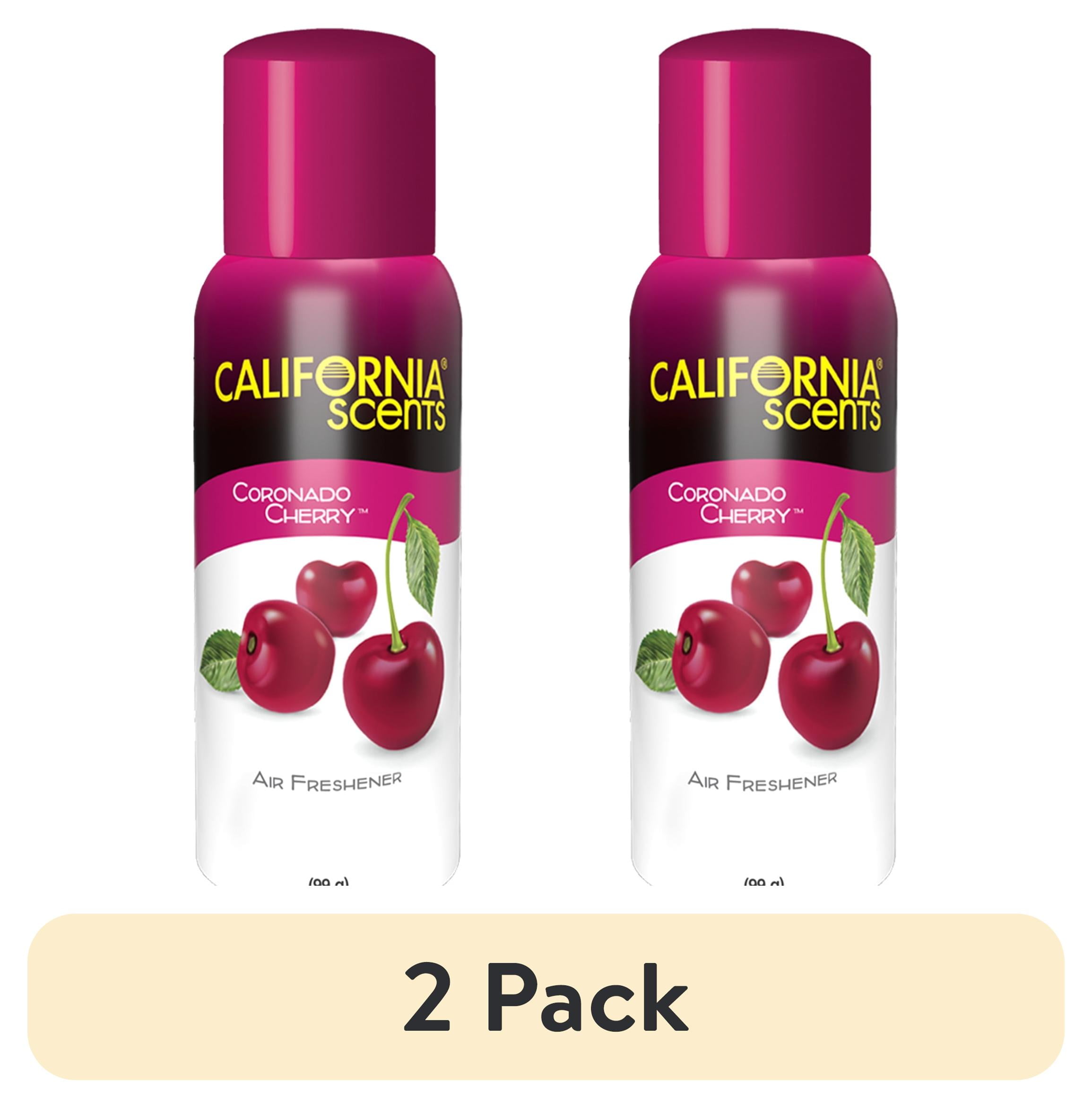 (2 pack) California Scents Coronado Cherry Car Air Freshener Spray - 3. ...