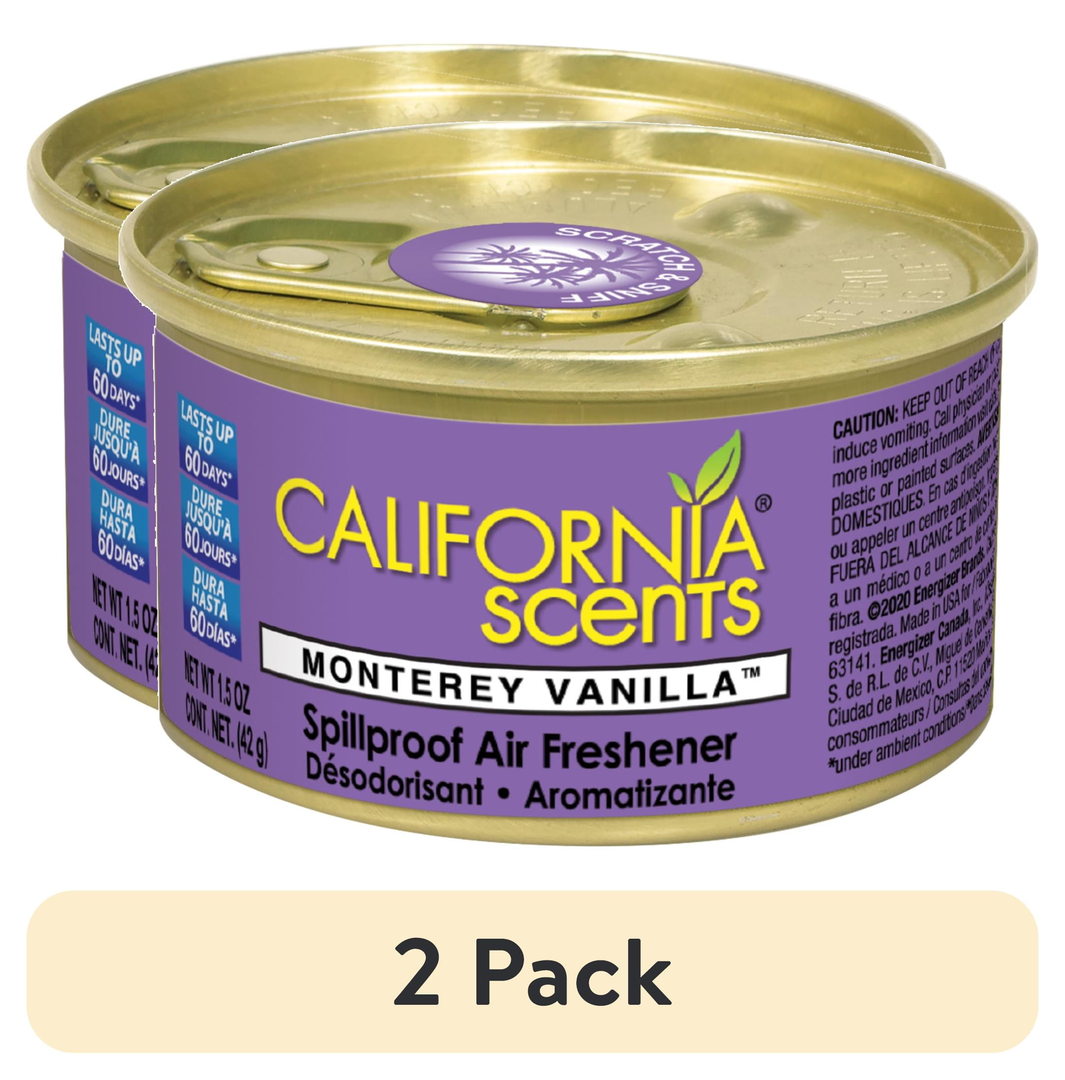 (2 pack) California Scents Car Scents Spillproof Solid Air Freshener ...