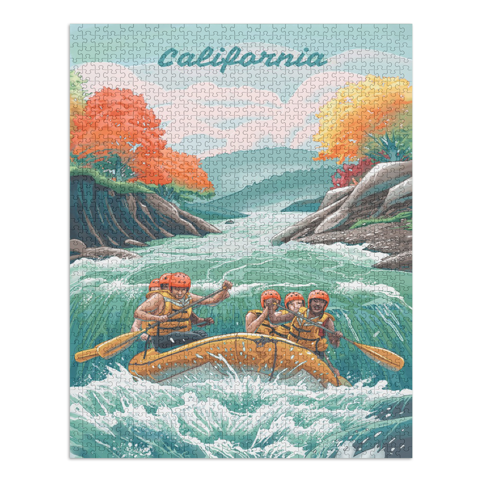 California, Seek Adventure, River Rafting (1000 Piece Puzzle, Size ...