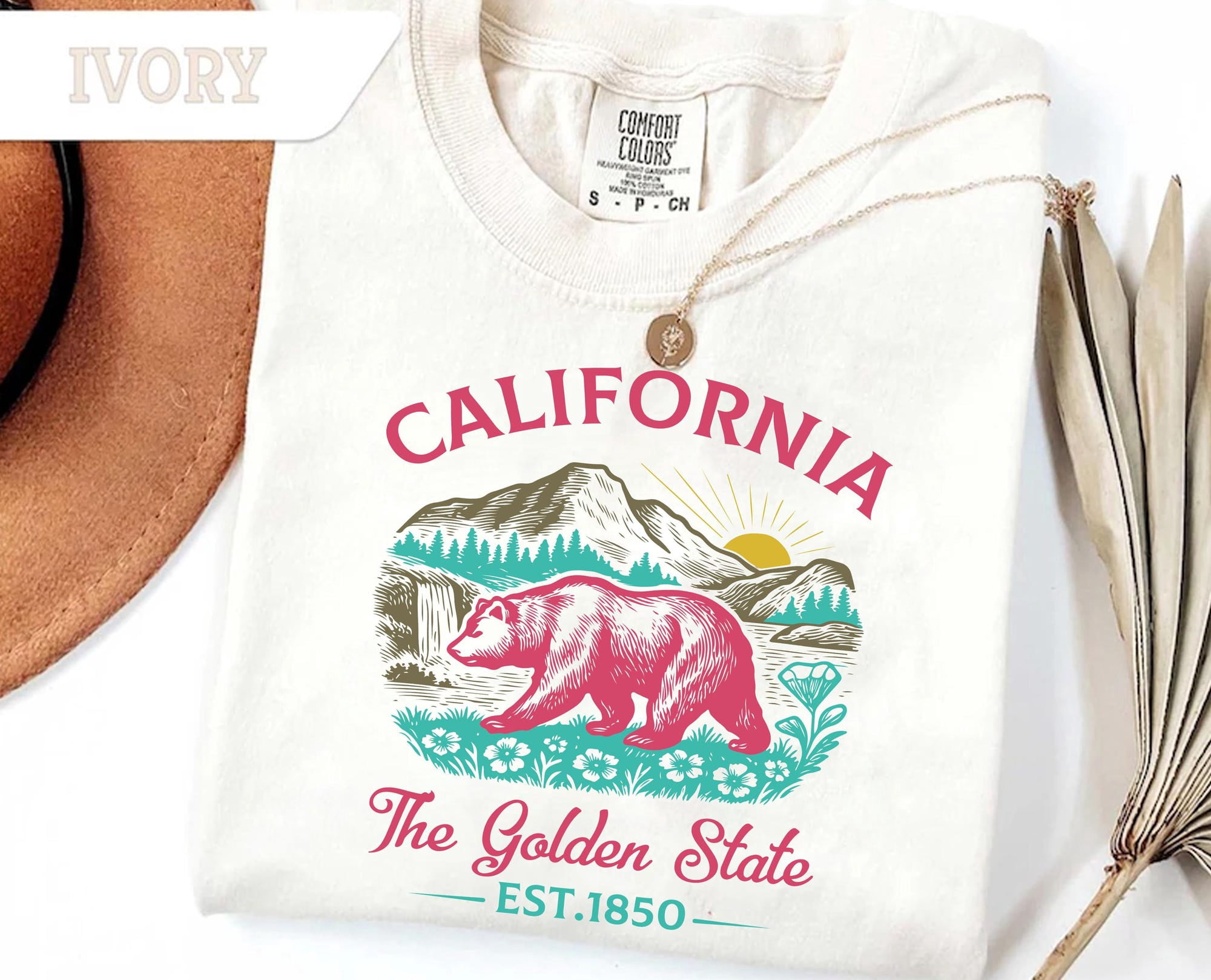 California Shirt California Tee Minimalist Golden Gate Bridge Line Art ...