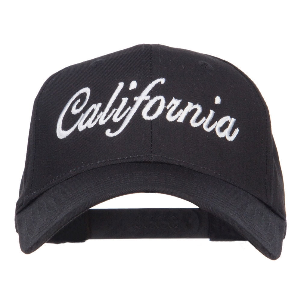 California State Embroidered Cotton Twill Cap - Black OSFM - Walmart.com