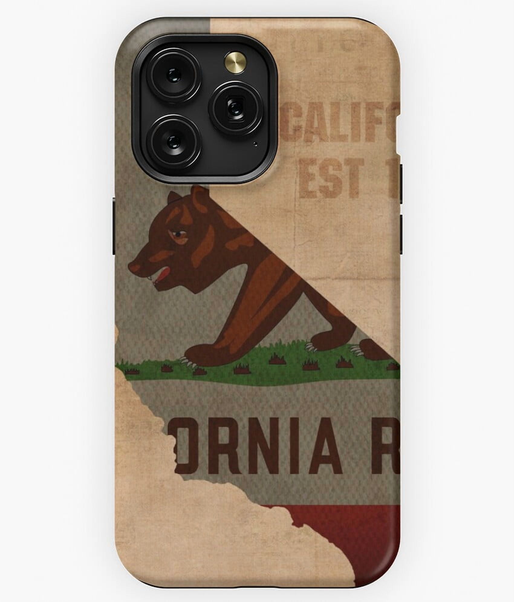 California State Flag Bear Republic Outline Graphic A811 Phone Case for ...