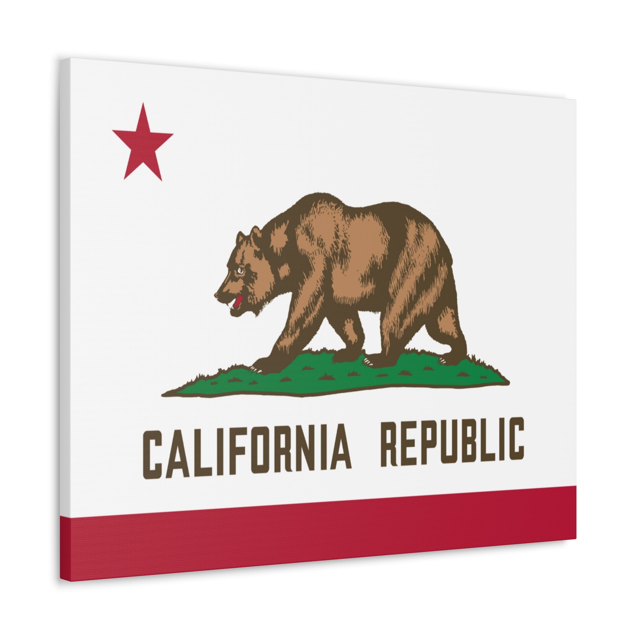 California State Flag Canvas Vibrant Wall Art Unframed Home Decor ...