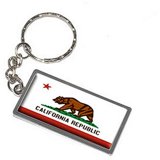 California State Flag Keychain Key Chain Ring - Walmart.com