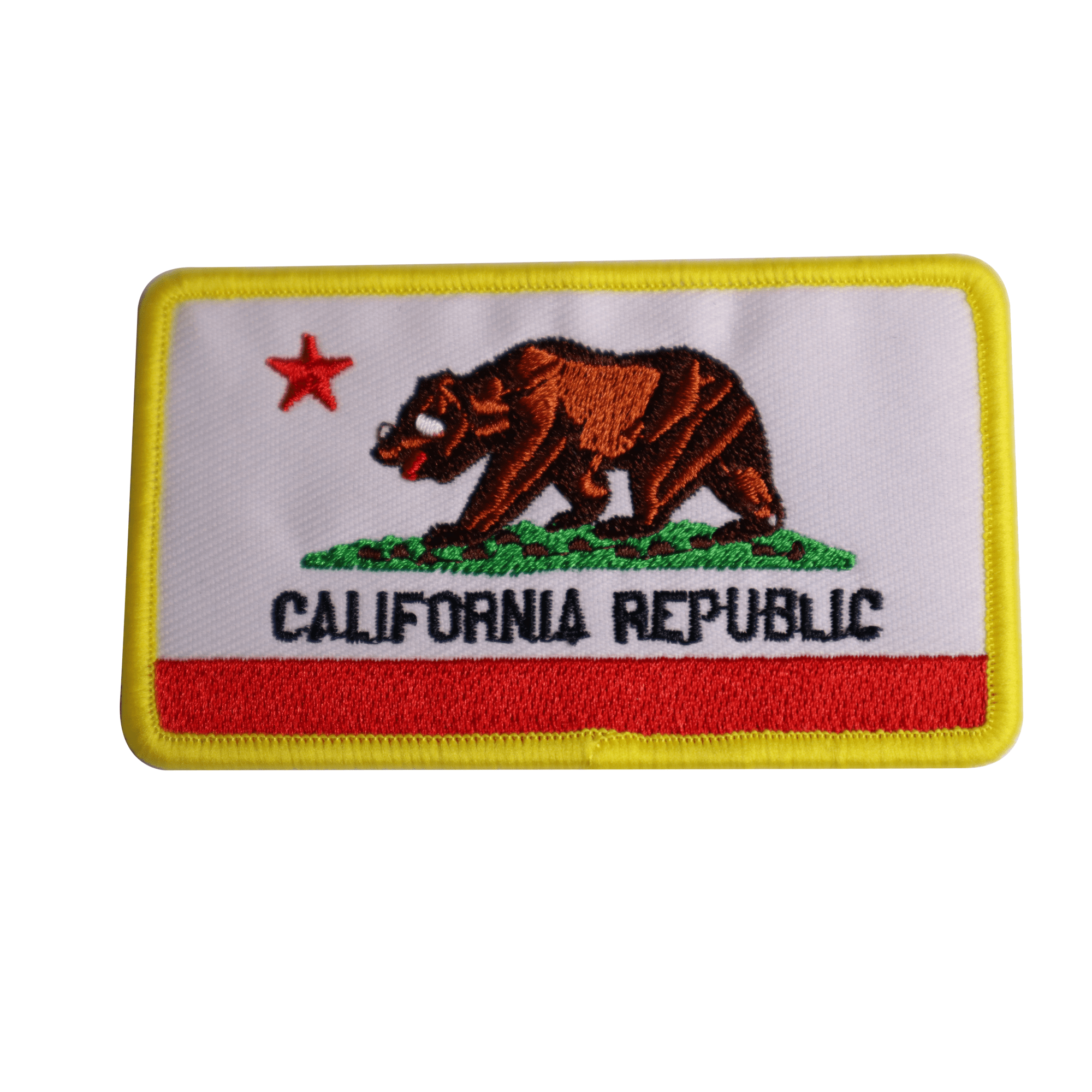 California State Flag Sew Ironed Travel Patch Badge Embroidery Active