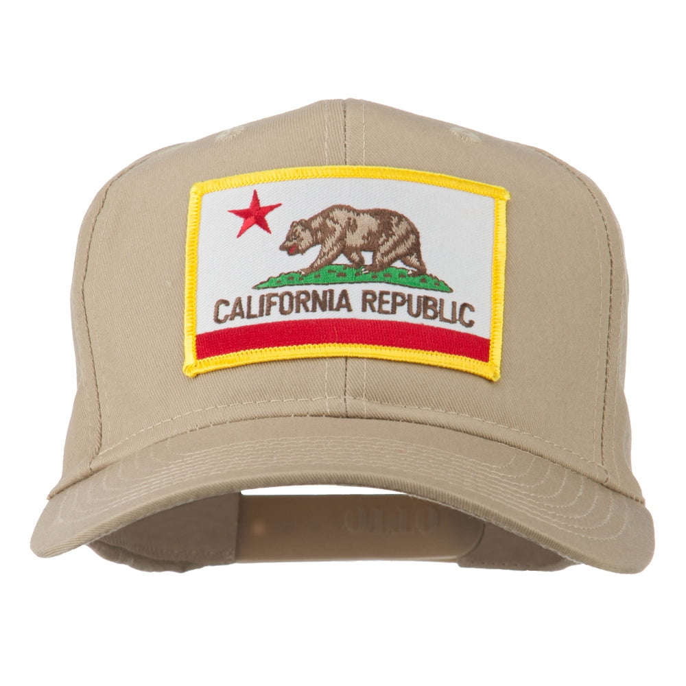 California State High Profile Patch Cap - Khaki OSFM - Walmart.com