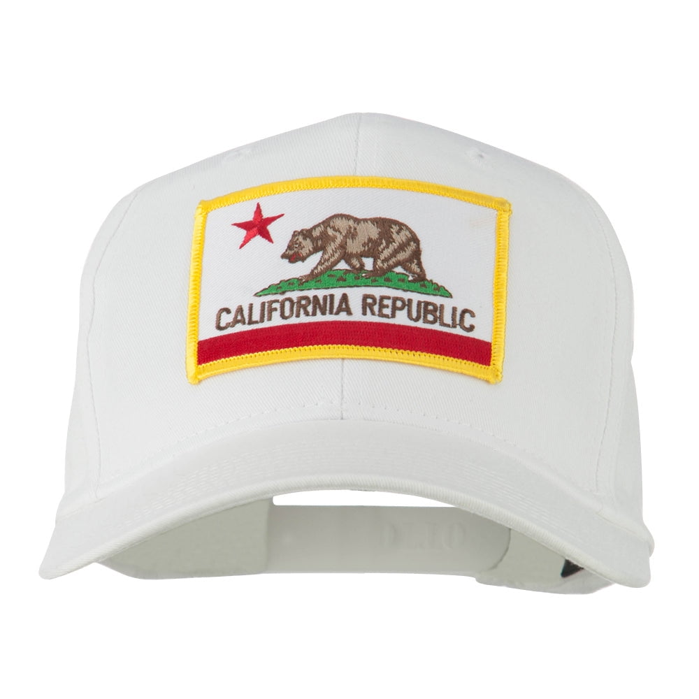 California State High Profile Patch Cap - White OSFM - Walmart.com