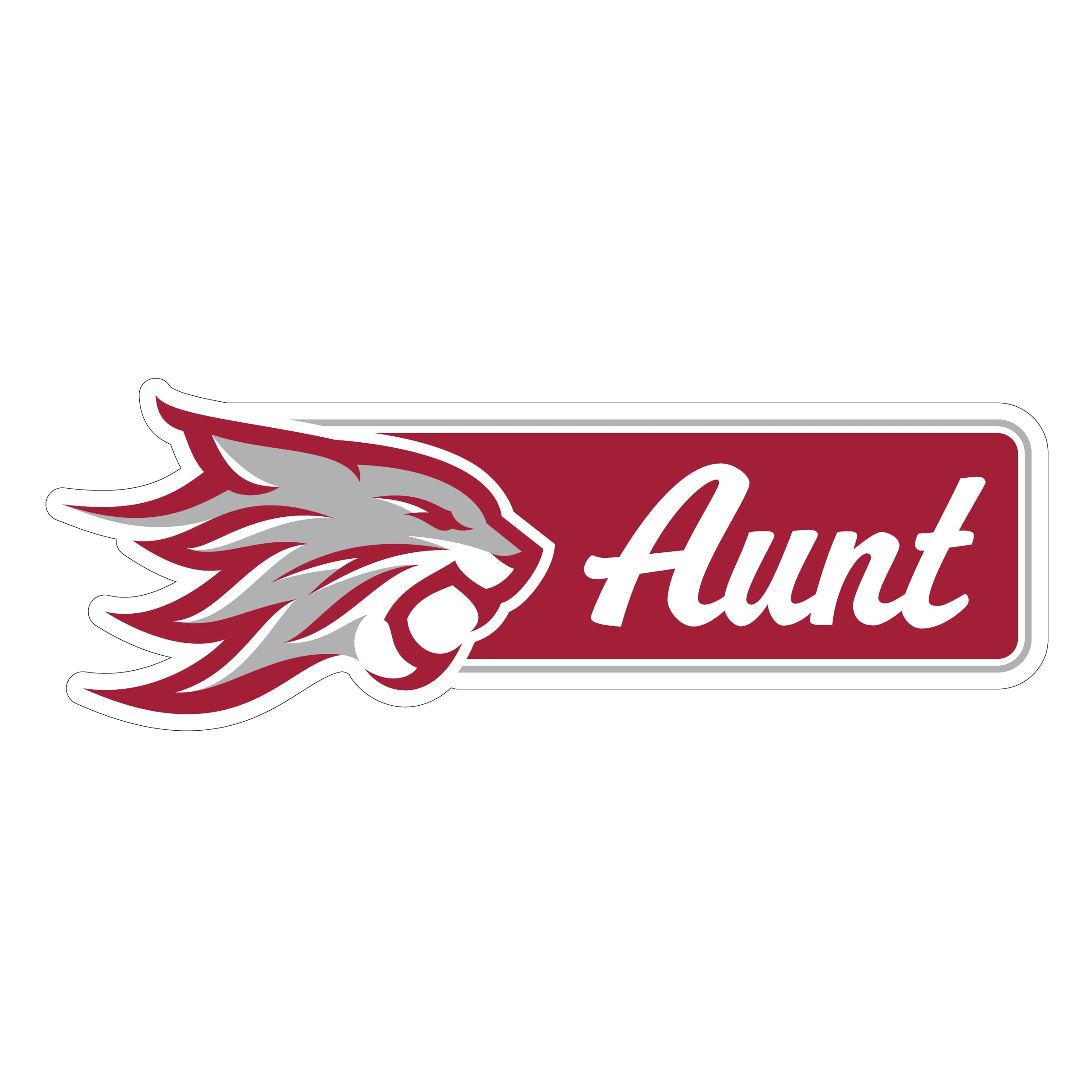 California State University, Chico Proud Aunt Die Cut Decal Officially ...