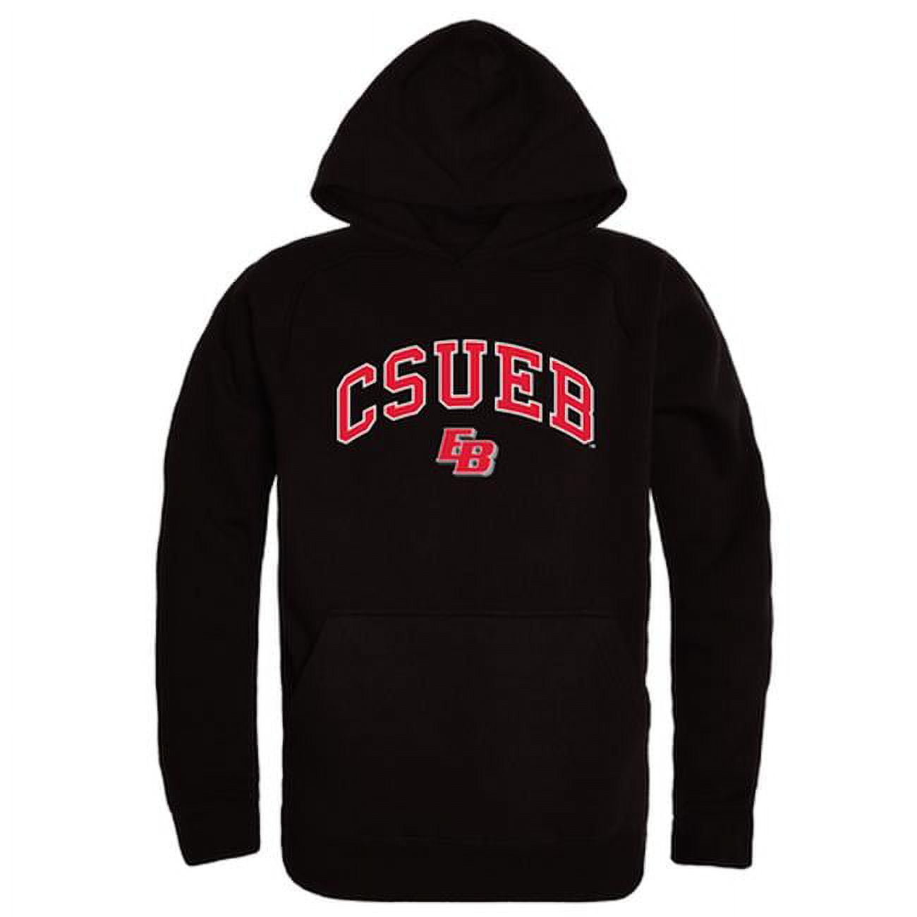 California State University, East Bay Men Campus Hoodie, Black & White ...