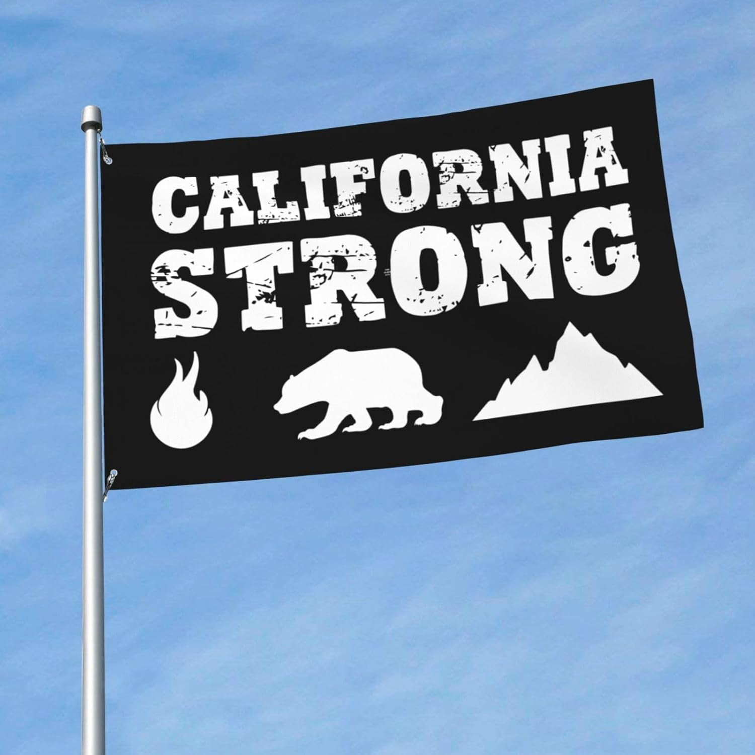 California Strong Flag 4x6 Mcga Make Ca Great Again Flags for Indoor Outdoor Flags for Garden ...