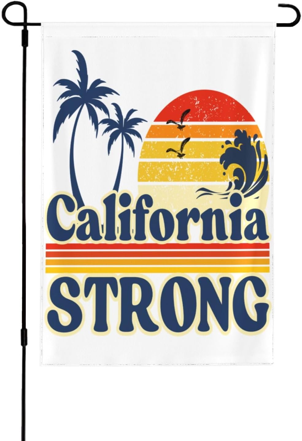 California Strong Paradise Strong Pray For Los Angele Flag 12x18 Garden ...