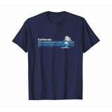 California T-Shirt Vintage 80s Palm Trees Sunset Tee - Walmart.com