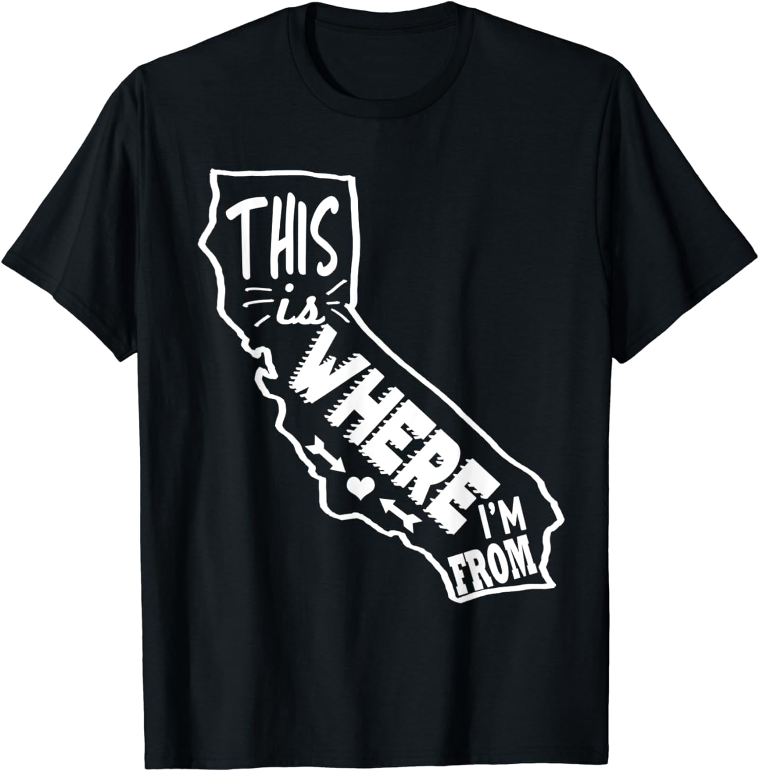 California This Is Where I'm From T-shirt - Walmart.com