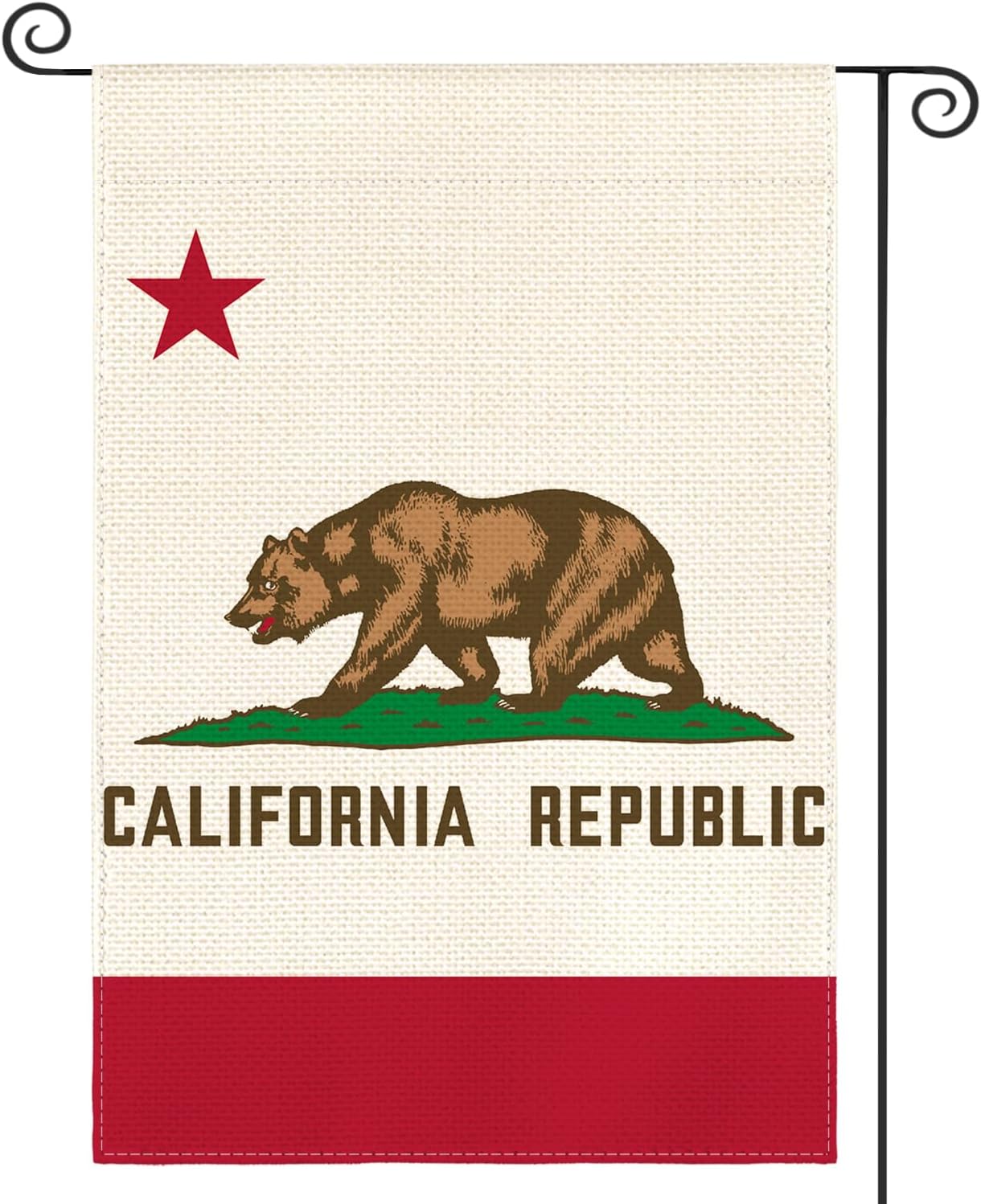 California U.S. States Garden Flag 12x18 inch Double Sided Outside ...