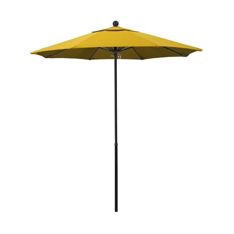 California Umbrella Oceanside 7.5' Black Market Umbrella in Yellow ...