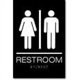 California Unisex RESTROOM Wall Sign-Black / White (3 Units) - Walmart.com