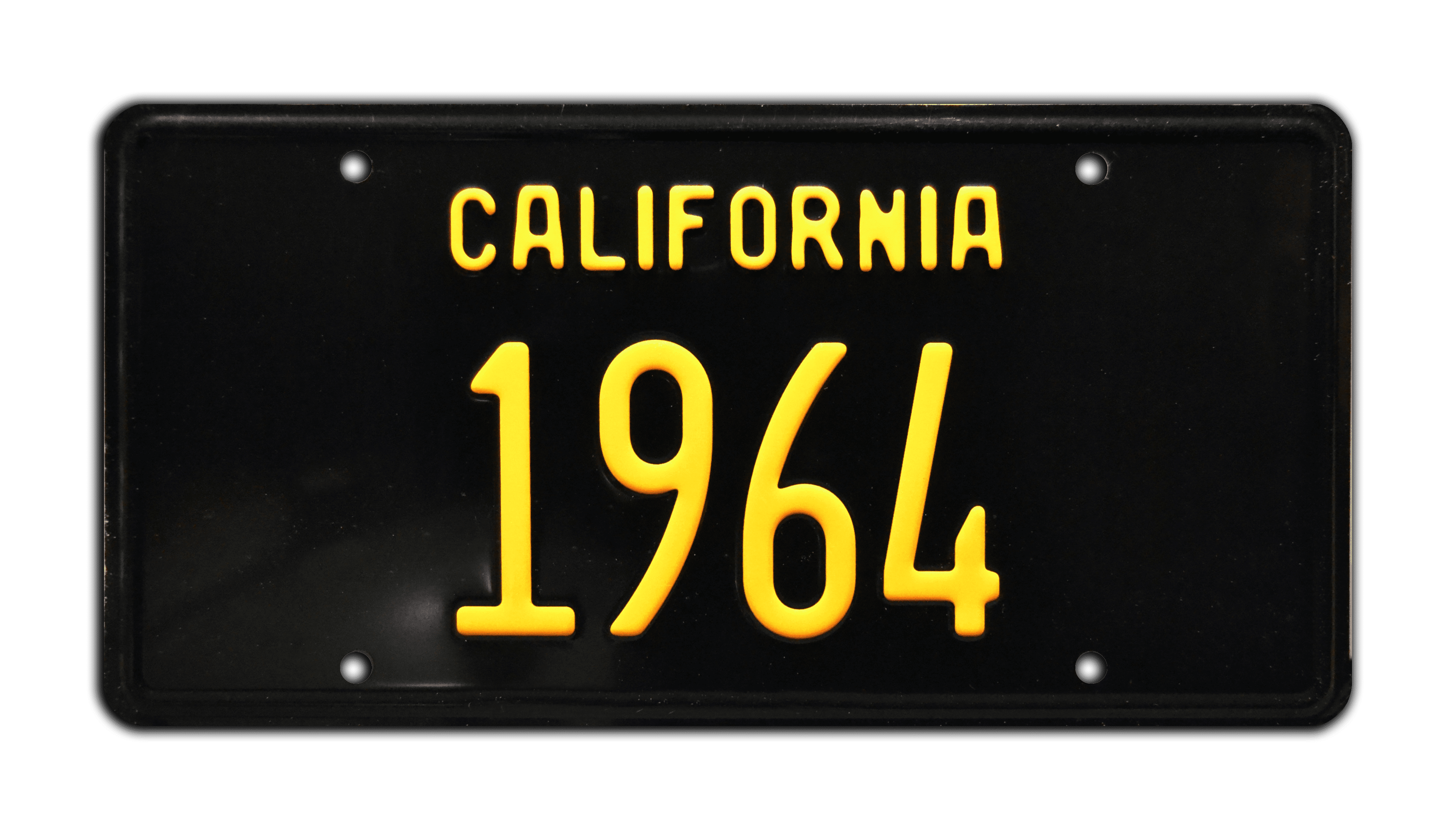 California Vintage Hot Rod | 1964 | Metal Stamped Vanity License Plate ...