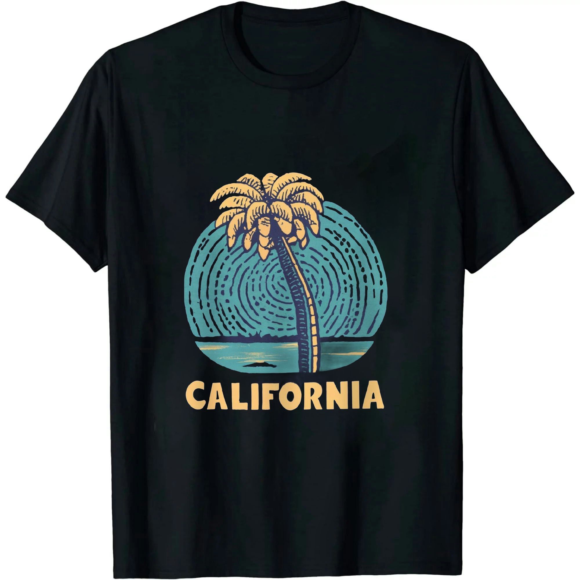 California Vintage T Shirt Retro 70s Throwback Tee Design 0174 ...