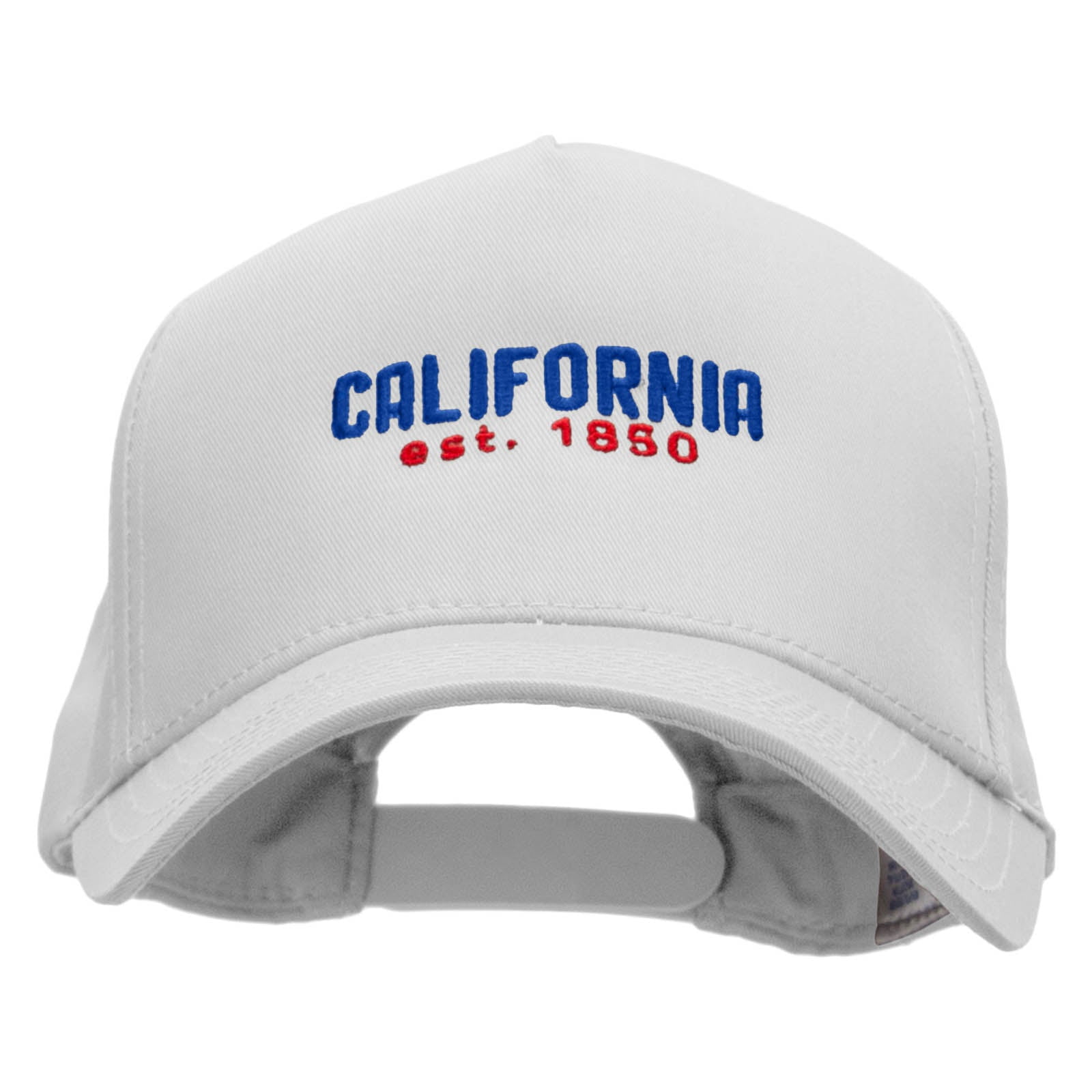California Year Established 5 Panel Pro Style Brushed Cap - White OSFM ...