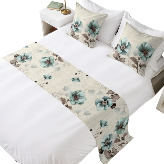 California King Size Victorian Style Bed Runner Set 102 x 20 inch ...