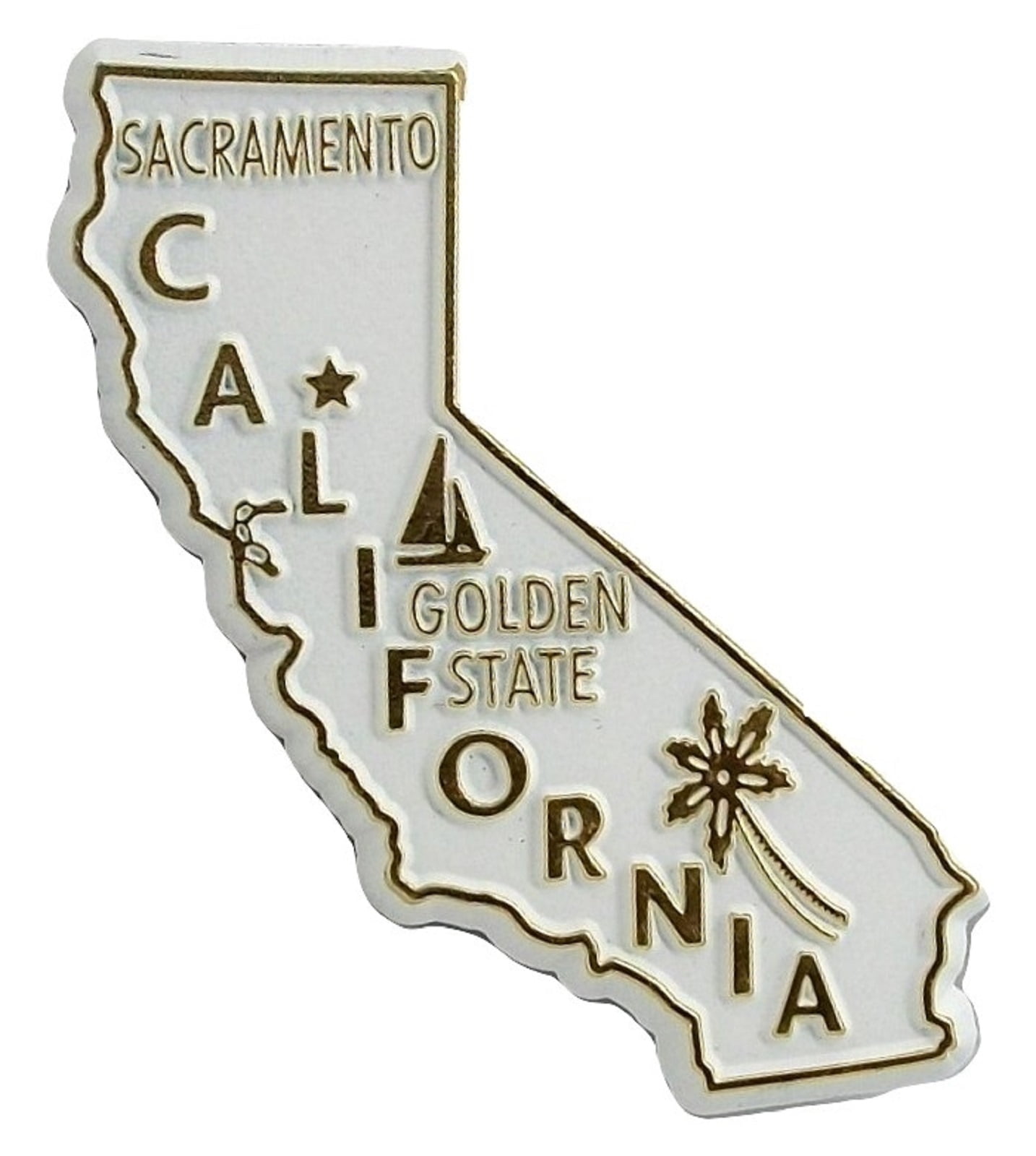 California the Golden State Souvenir Fridge Magnet Walmart